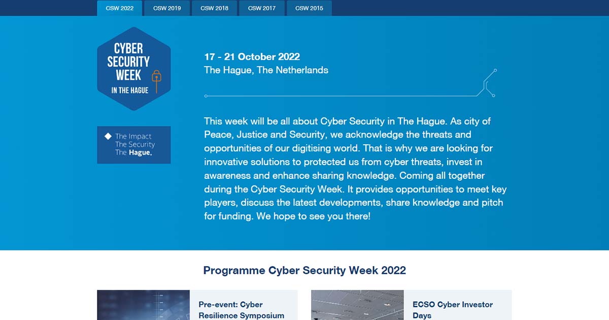 Cyber Security Week | COBIZ webdevelopment